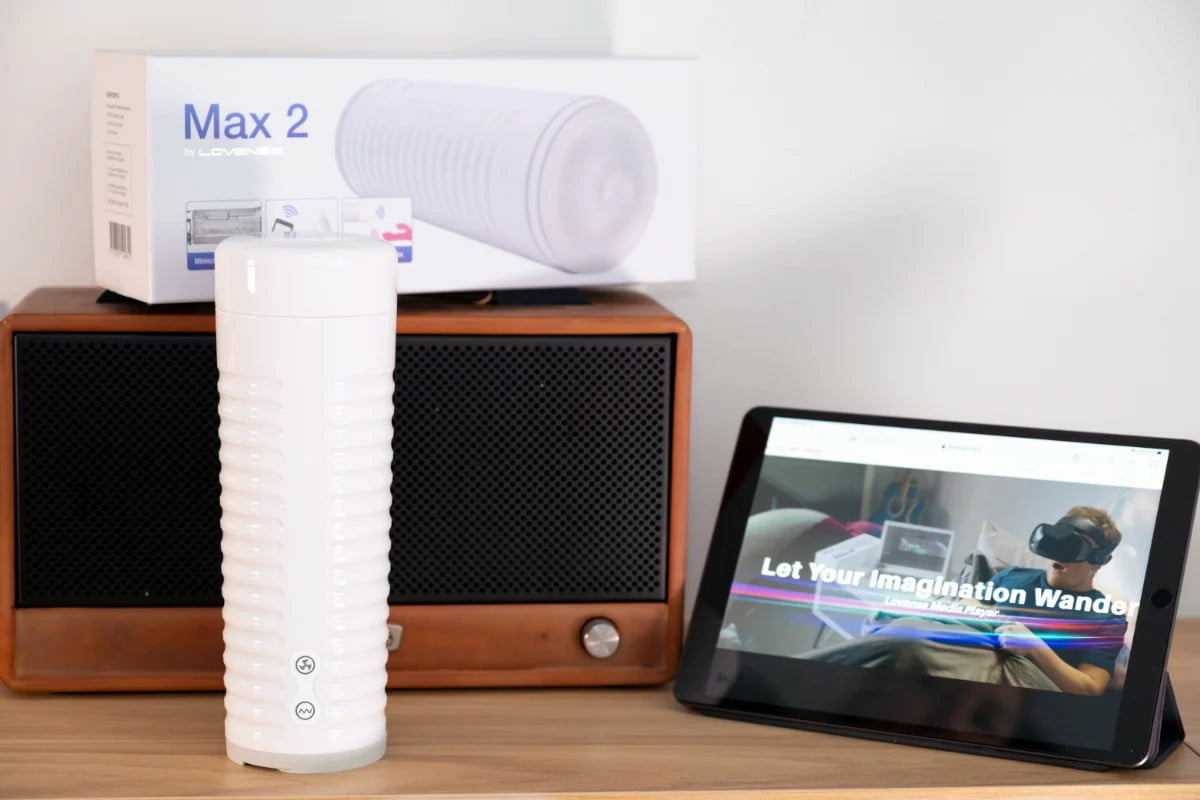 Max 2 Lovense Masturbador Masculino Controlado por Aplicativo