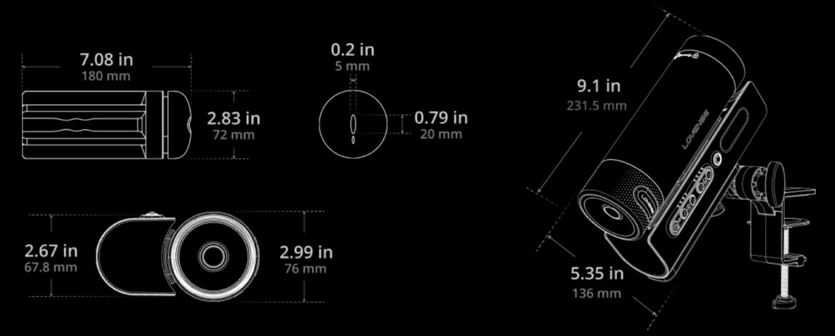 Lovense Solace Pro Masturbador APP Controle Por Aplicativo