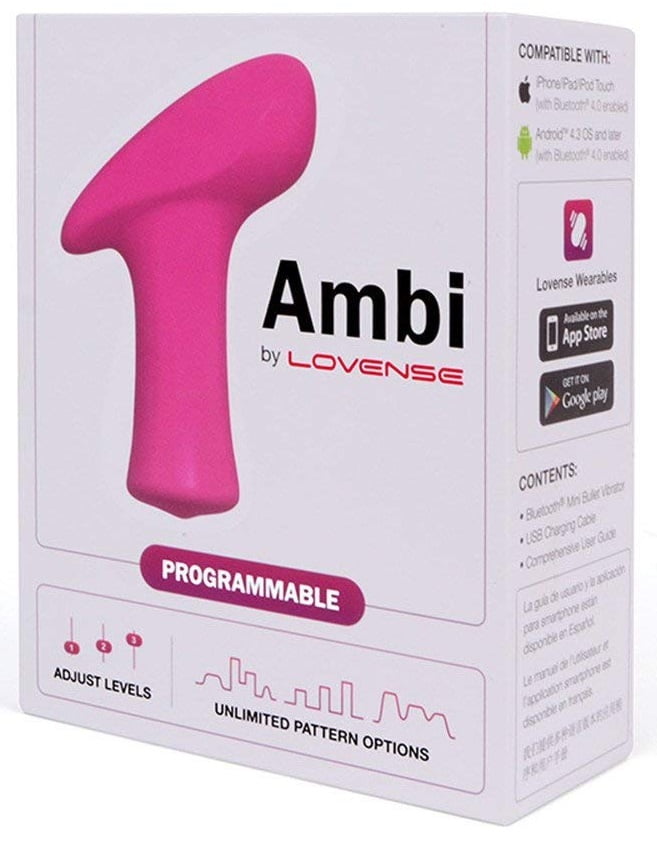 Lovense Ambi Mini Vibrator Bullet Versátil, Ponto G e Clitóris
