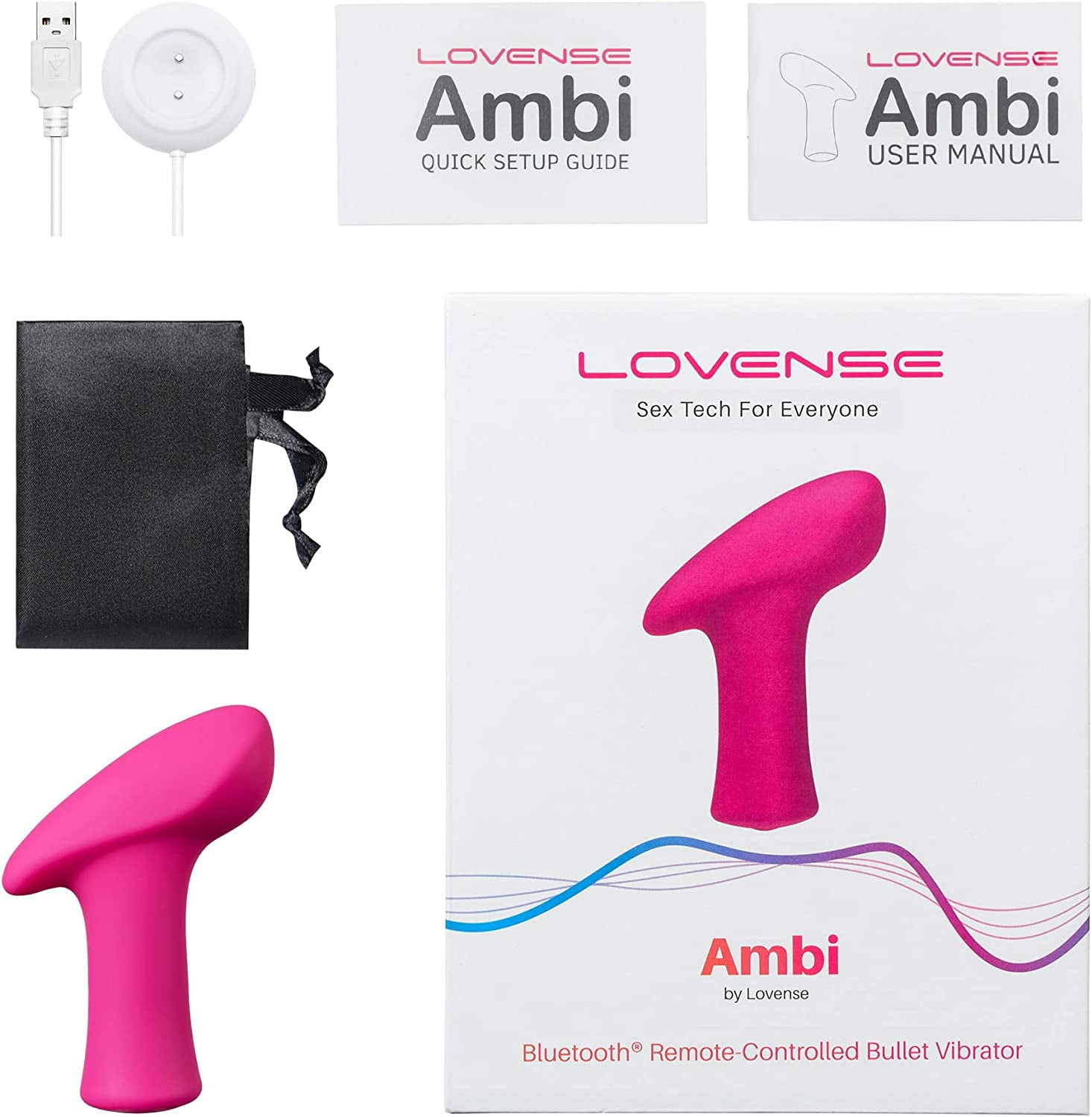 Lovense Ambi Mini Vibrator Bullet Versátil, Ponto G e Clitóris